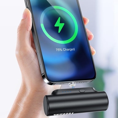 3000mAh Bärbar Powerbank USB-C/ Lightning / Micro USB - Elgiganten