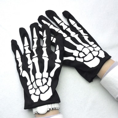 1 par Halloween Luminous Skeleton-handskar Fullfinger för Cosplay-kost ...