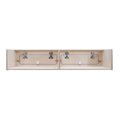 Överskåp för Inredning i Skåpbil med Svart List – 120cm x 25cm x 25cm ...