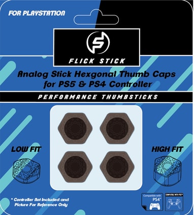 Flick Stick Hexagonal tumgreppsskydd för PS5/PS4-kontroller ...