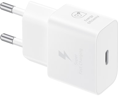 Samsung USB-C 25W laddare (vit) - Elgiganten