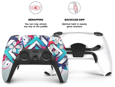 King PS5 trådlös handkontroll modell 3 (modern graffite) - Elgiganten