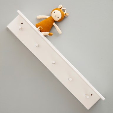 Hylla med krokar vit Star - Elgiganten