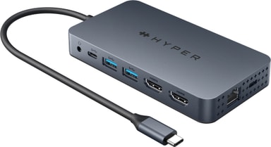 Hyper HyperDrive Dual 4K 10-i-1 USB-C-hubb - Elgiganten - Elgiganten