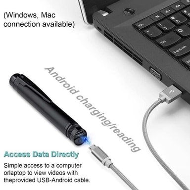 Dold Kamera Penna videoinspelning Foto Röstaktiverad spionkamera - Elgiganten - Elgiganten