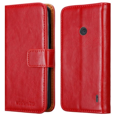 Nokia Lumia 520 / 521 Plånboksfodral Skal (Röd) - Elgiganten