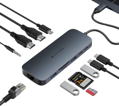 Hyper HyperDrive Next USB-C-hubb med 11 portar - Elgiganten - Elgiganten