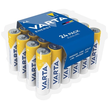 Batteri AA (R6) Alkaliskt Varta ENERGY AA CVP 24 2800 - Elgiganten ...