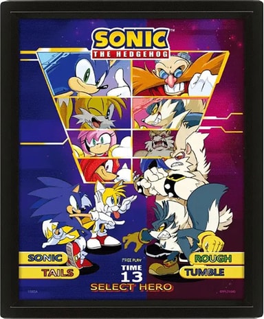 Pan Vision Sonic the Hedgehog 3D-poster (Fighter) - Elgiganten - Elgiganten