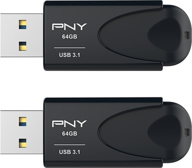 PNY Attache 4 USB 3.1-minne 64 GB (2-pack) - Elgiganten - Elgiganten