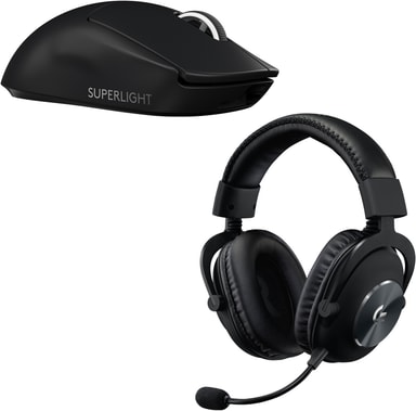 Logitech G Pro X trådlös mus med headset bundle - Elgiganten - Elgiganten