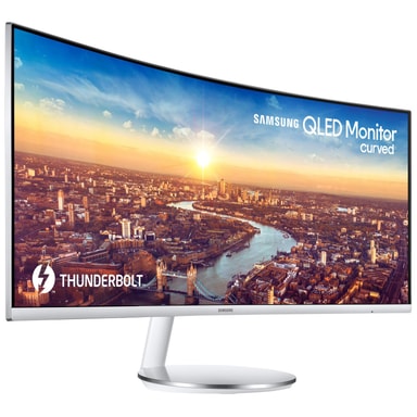 Samsung Curved C34J791 34" bildskärm (silver/vit) - Elgiganten - Elgiganten