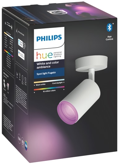 Philips Hue Fugato vit spotlight 1x5.7W 230V - Elgiganten - Elgiganten