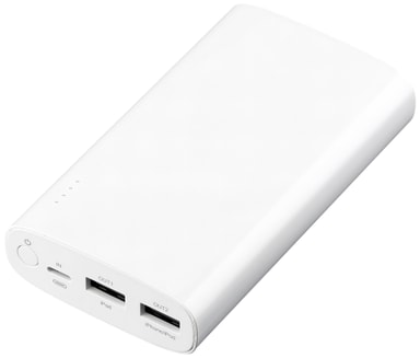 Sandstrøm Standard 10050 mAh powerbank (vit) - Elgiganten