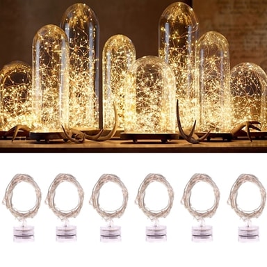 Ljusslinga / LED-slinga kopparwire - 2 m varmvitt ljus - Elgiganten