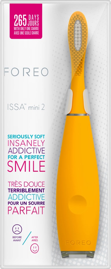 Foreo Issa Mini 2 sonisk tandborste F8451 (gul) - Elgiganten