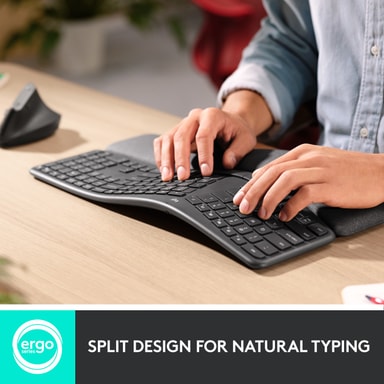 Logitech Ergo K860 ergonomiskt tangentbord - Elgiganten