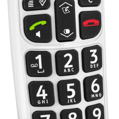 Doro PhoneEasy 100W Duo Telefoner (vit) - Elgiganten