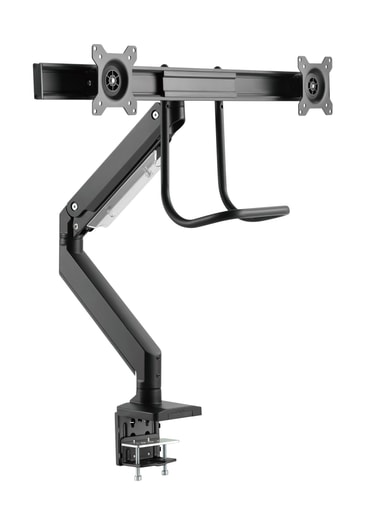 Monitorarm för dubbla skärmar 17-32tum med gasfjäder, lutbar, roterbar ...
