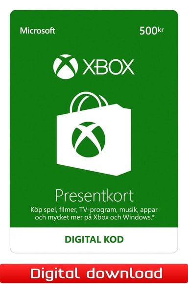 Xbox Live Presentkort 500 SEK Elgiganten Xbox Live Presentkort 500 SEK Elgiganten