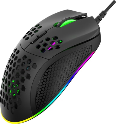 NOS M-600 RGB gamingmus (svart) - Elgiganten