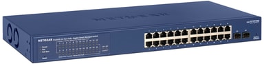 Netgear GS724TPv2 Smart 24-port Gigabit PoE Plus switch - Elgiganten