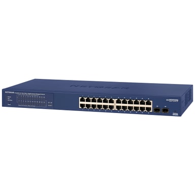 Netgear GS724TPv2 Smart 24-port Gigabit PoE Plus switch - Elgiganten
