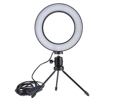 Pro Studio Ring Light LED-ljus - Bord Modell - Elgiganten