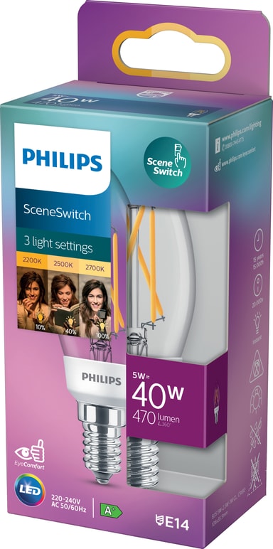 Philips LED glödlampa 5W E14 - Elgiganten - Elgiganten