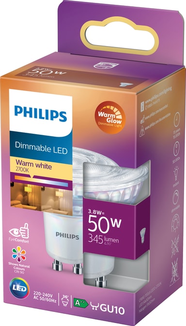 Philips LED-spotlight 3.8W GU10 - Elgiganten - Elgiganten