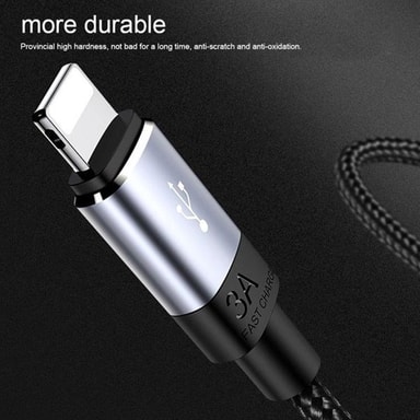 Mobilladdare 3i1 - iPhone / MicroUsb / USB typ-c - Elgiganten