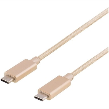 DELTACO PRIME USB-Kabel Typ C - Typ C Guld - Elgiganten - Elgiganten