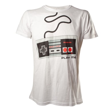 T-Shirt Nintendo - NES controller vit (L) - Elgiganten - Elgiganten