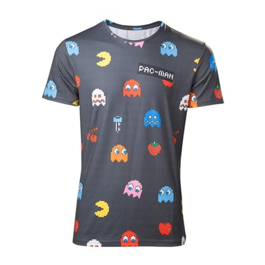 T-shirt Pac-Man - Characters grå (XXL) - Elgiganten - Elgiganten