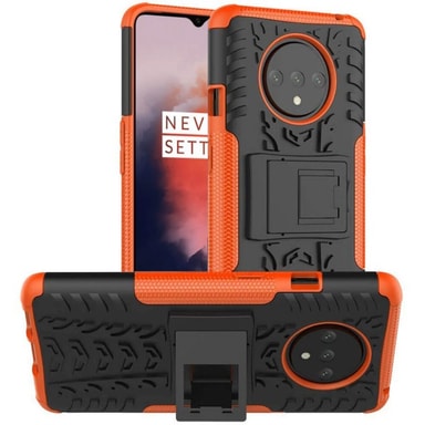 Stöttåligt skal med ställ OnePlus 7T (HD1903) - Orange - Elgiganten