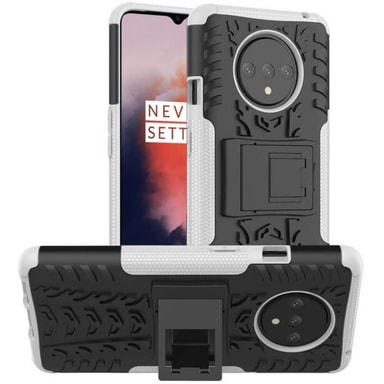 Stöttåligt skal med ställ OnePlus 7T (HD1903) - Vit - Elgiganten