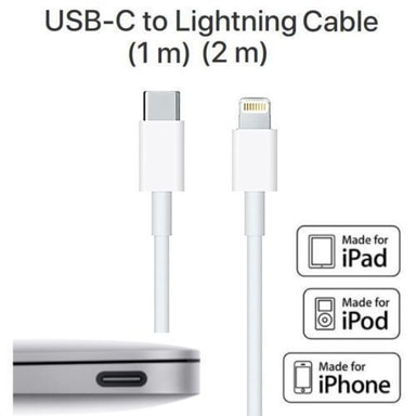Lightning till USB-C 3.1 - data/laddningskabel 1.25m - Elgiganten ...