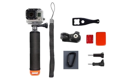 Flytande handtag handstativ till GoPro actionkamera - svart/orange ...