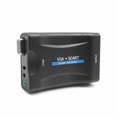 VGA till SCART adapter signalomvandlare med fjärrkontroll - Elgiganten