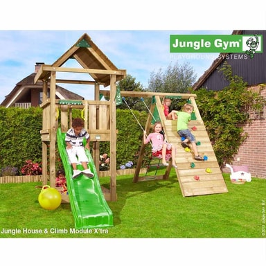 Jungle Gym House lektorn komplett inkl. rutschkana - Elgiganten ...