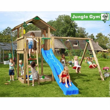 Jungle Gym Chalet lektorn komplett inkl. rutschkana - Elgiganten ...