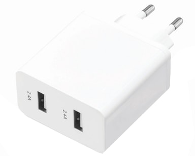 Sandstrøm USB Laddare med två uttag (4.8A) - Elgiganten