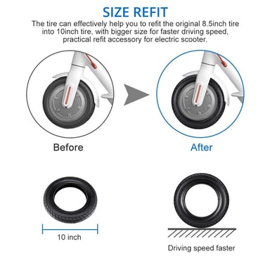 10"" däck + slang för Xiaomi M365 / M365 Pro Scooter, 2-pack ...
