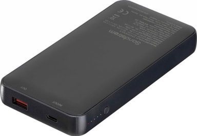 Sandstrøm 10,000mAh powerbank med 10W trådlös laddning (svart) - Elgiganten