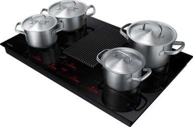Samsung Infinite Line induktionshäll med inbyggd fläkt NZ84T9747UK ...