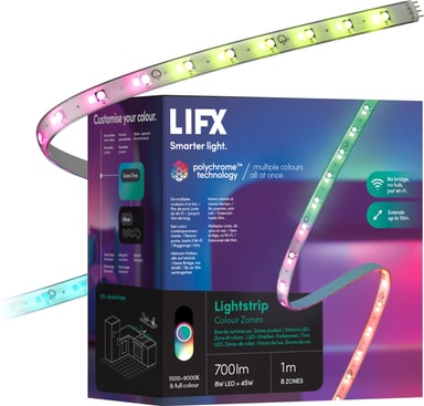 LIFX Z smart LED-ljusremsa 6324986 (1m) - Elgiganten - Elgiganten