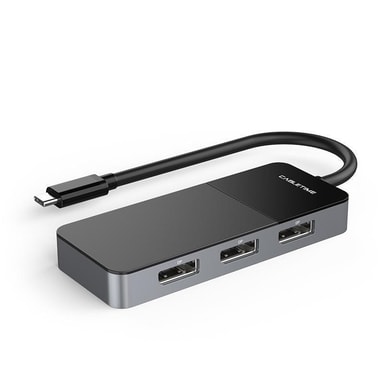 NÖRDIC USB C till 3x Displayport DP1.4 video splitter MST 4K 60Hz HDR10 ...