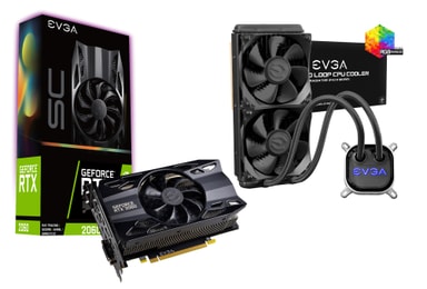 EVGA GF RTX 2060 SC + CLC 240 LIQUID CPU Cooler BU - Elgiganten ...