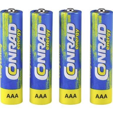 Batteri AAA (R03) Alkaliskt Conrad energy LR03 1300 mAh - Elgiganten ...