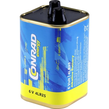 Conrad energy 4LR25X Specialbatteri 4LR25 Fjäderkontakt - Elgiganten